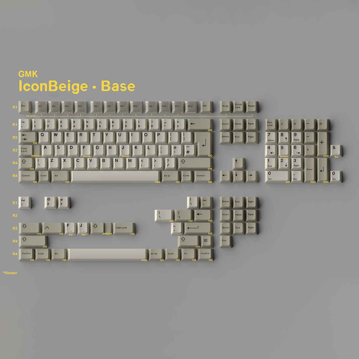 GMK CYL Icon Beige – KBDfans® Mechanical Keyboards Store