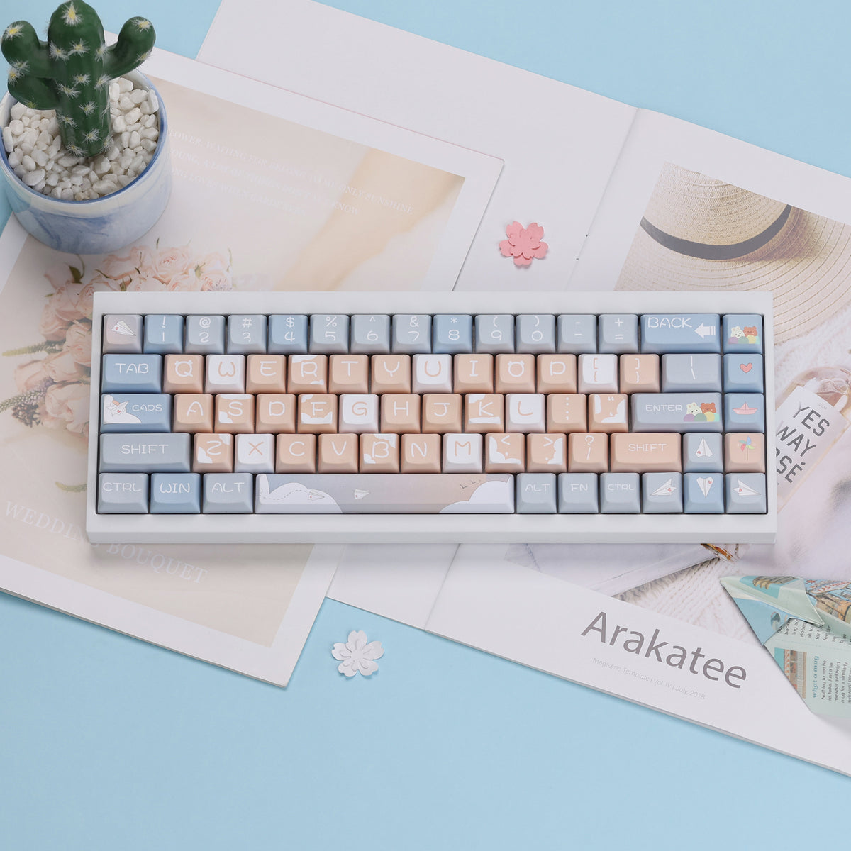 Paper Airplane XDA Profile Keycaps Set – KBDfans® Mechanical Keyboards ...