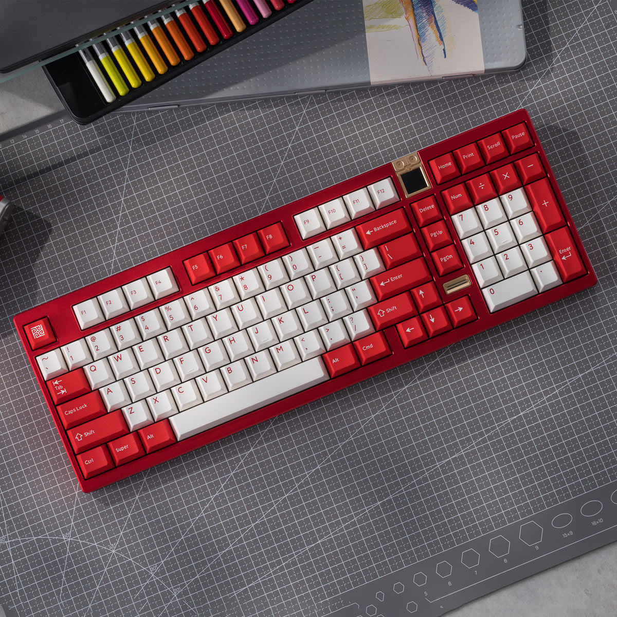 Ready to use Athena 1800 Anodized red with PBTfans Target – KBDfans ...
