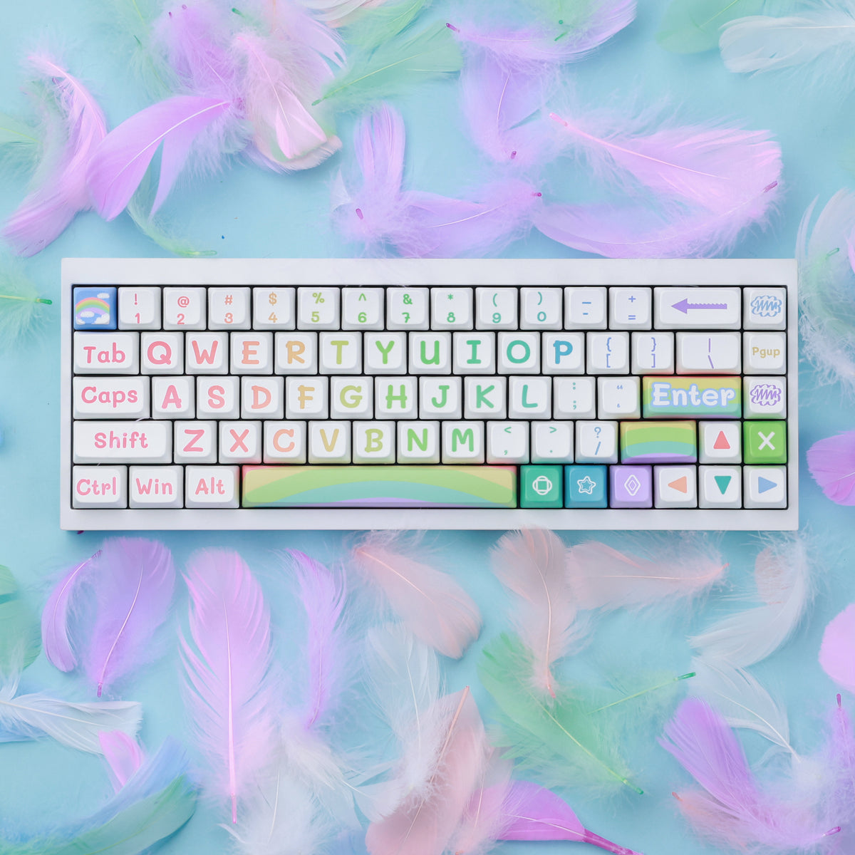 Rainbow MDA Profile keycaps set – KBDfans® Mechanical Keyboards Store