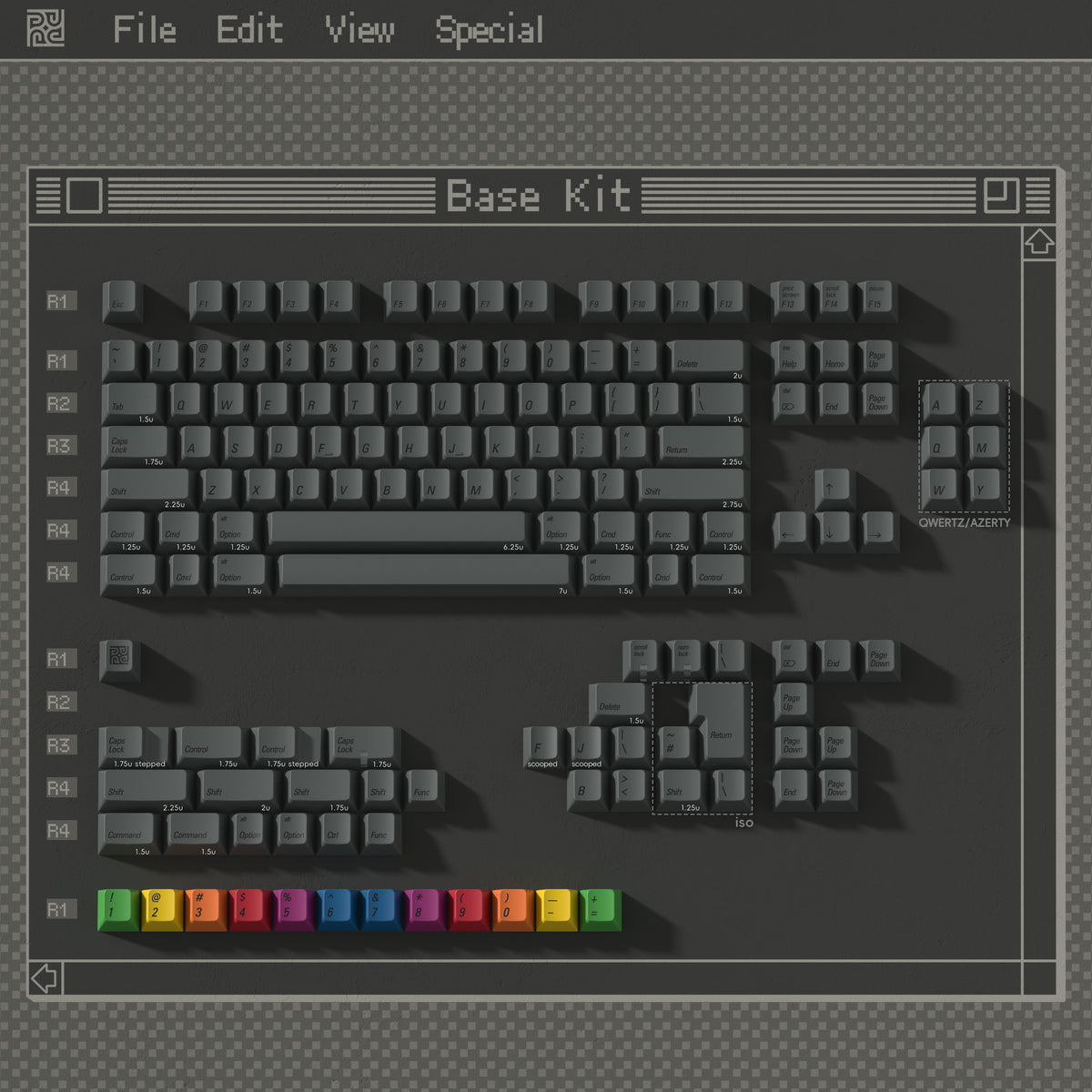 PBTfans 1984 Dark – KBDfans® Mechanical Keyboards Store