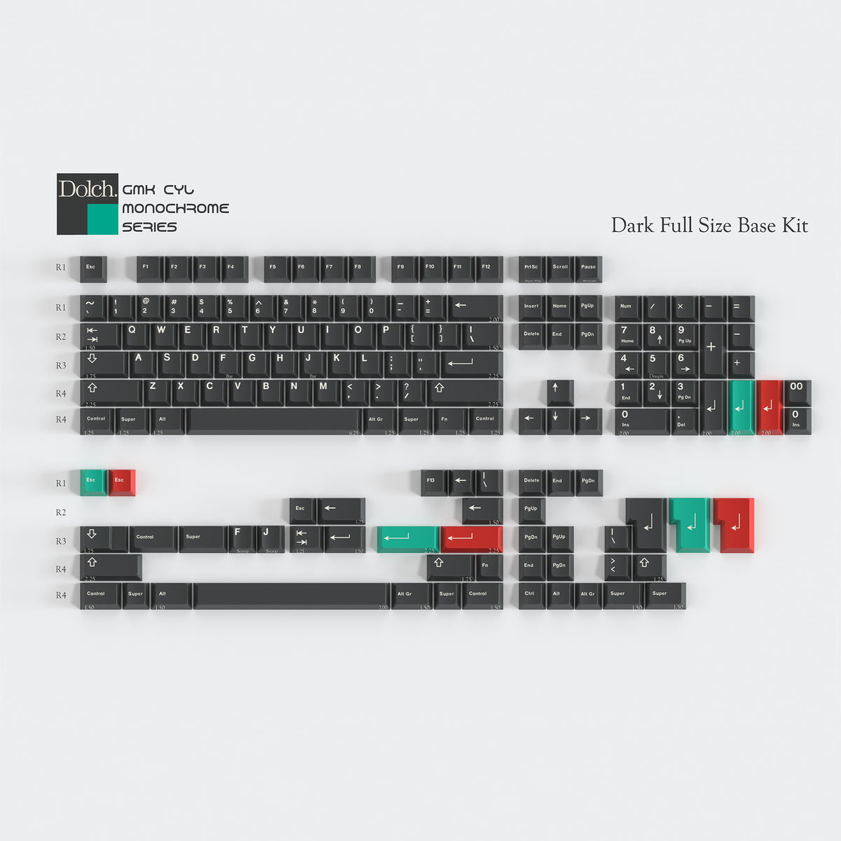 GMK CYL Monochrome Dolch – KBDfans® Mechanical Keyboards Store