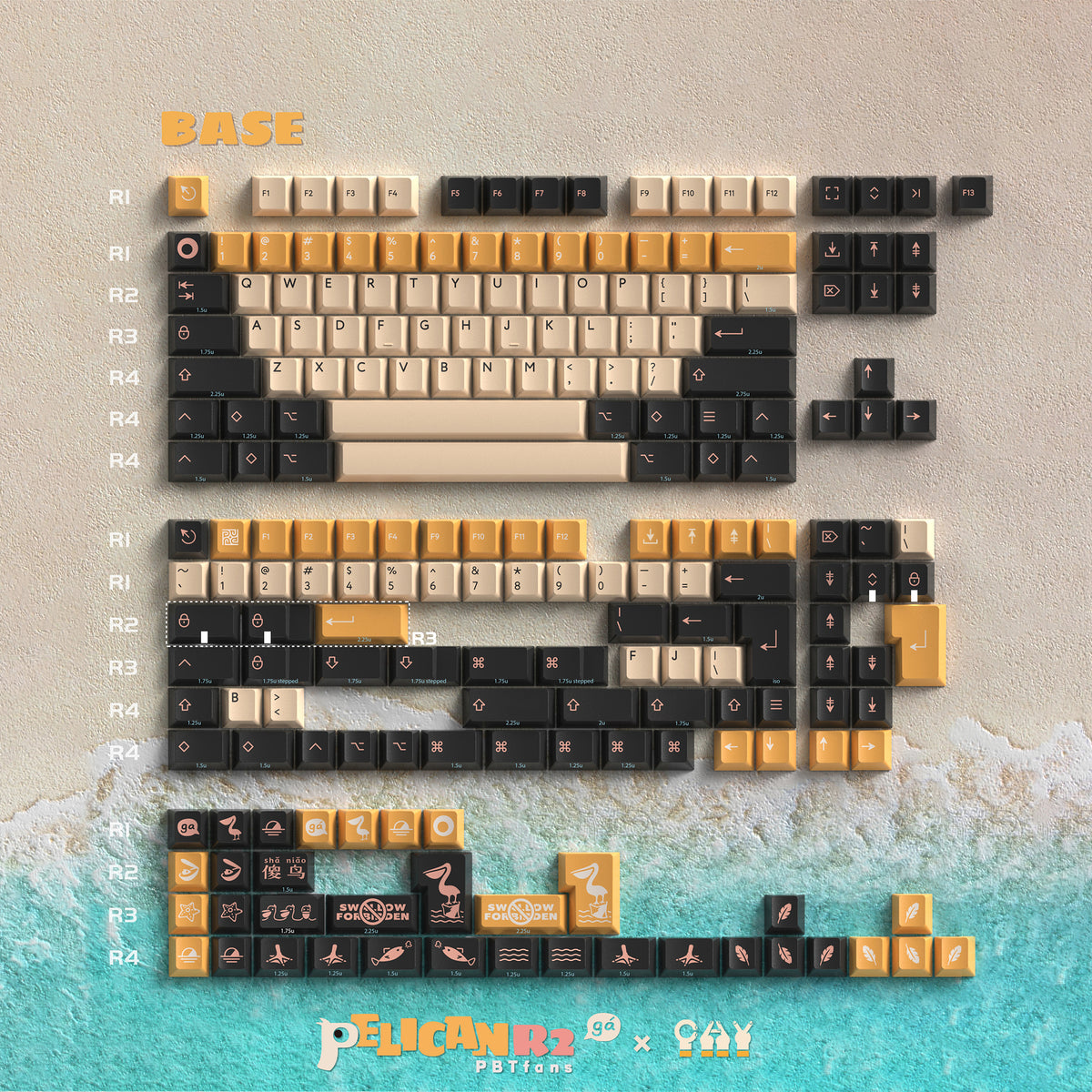 PBTfans Pelican R2 – KBDfans® Mechanical Keyboards Store