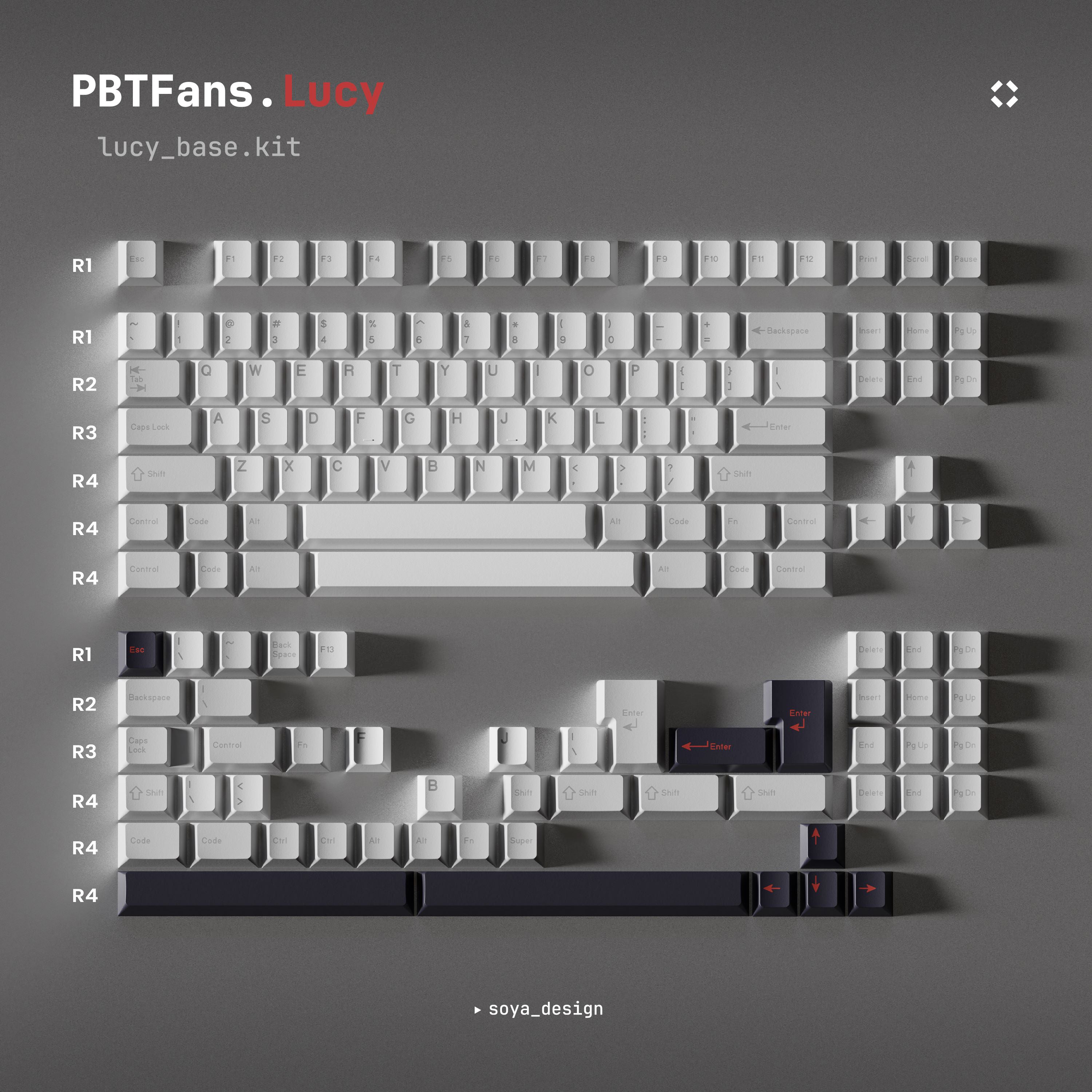 PBTfans Lucy – KBDfans® Mechanical Keyboards Store